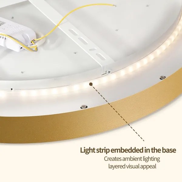 Brilagi - LED Stmívat. svítidlo GLASS POOL DOUBLE LED/60W/230V 50 cm zlatá + DO