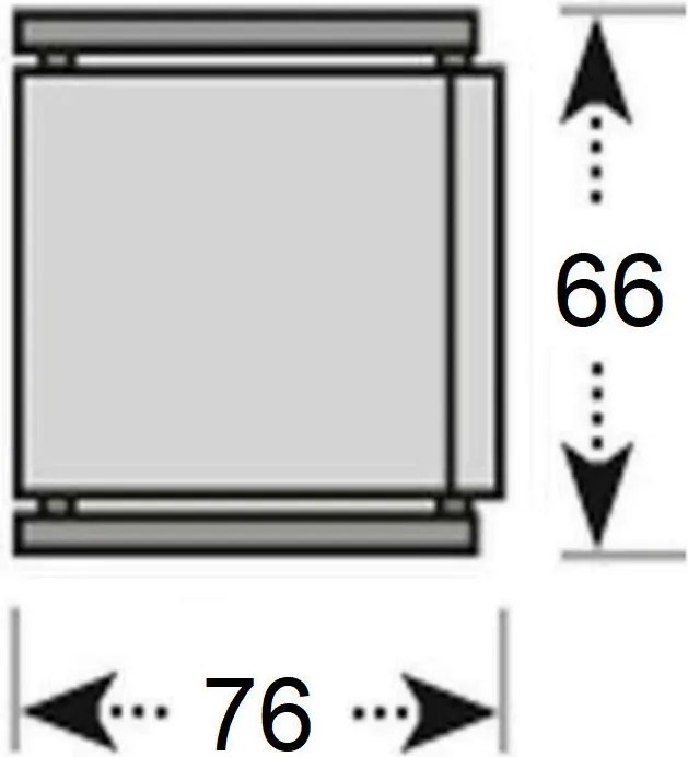 Doppler MANHATTAN - zahradní hliníkové křeslo - Rozbalené zboží (N582)