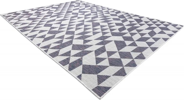 Kusový koberec Sion Sisal Triangles 22373 ecru/blue-pink – na von aj na doma, 120x170, viacfarebná, chodba / predsieň, Dywany Łuszczów