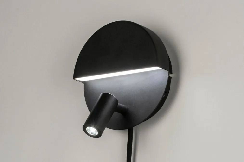 Nástěnné designové LED svítidlo Tallon Black