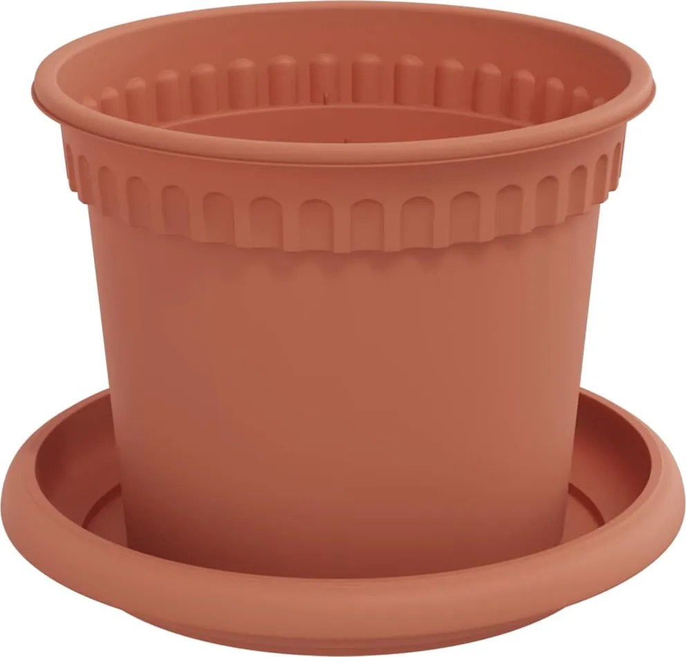 Květináče 6 ks Cihlově červená Plast 3403254