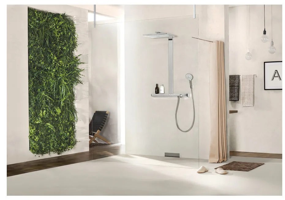 Hansgrohe Rainmaker Select, Showerpipe 460 3jet EcoSmart 9 l/min s termostatem, bílá/chromová, HAN-27029400