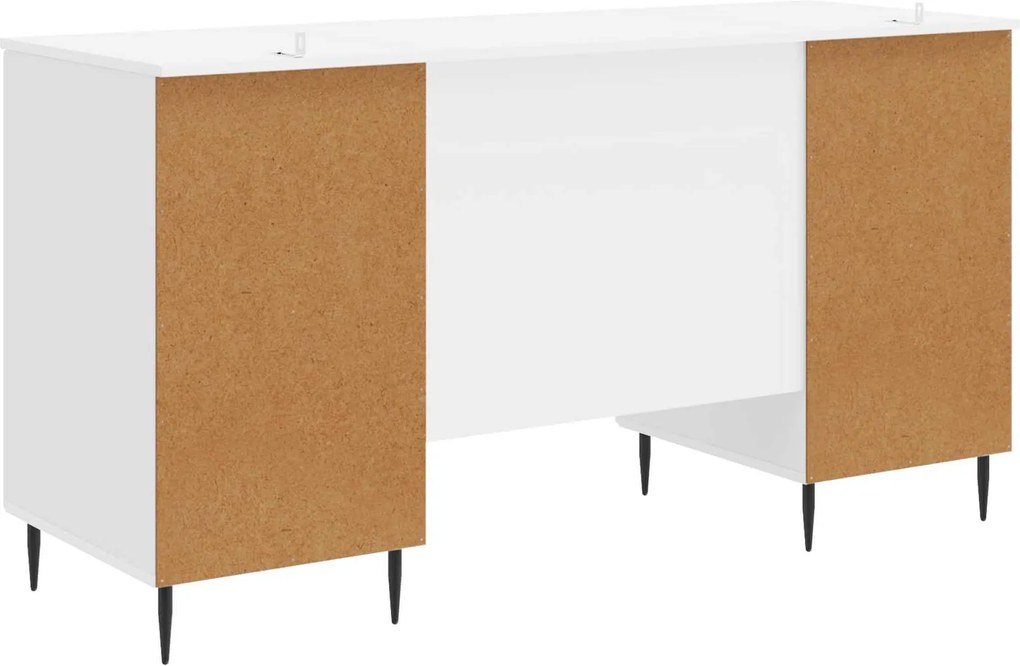 Stůl Bílá s vysokým leskem 142,5 x 50 x 75 cm Kompozitní dřevo 3414607