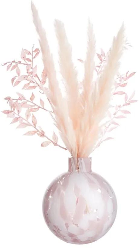 Butlers CONFETTI Váza skleněná 10 cm - sv. růžová