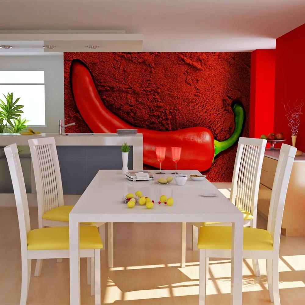 Fototapeta - Červená pálivá chilli paprička 200x154