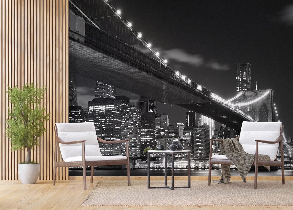 Fototapeta na zed' Noční Brooklynský Most | 360 x 254 cm | DFTS1305