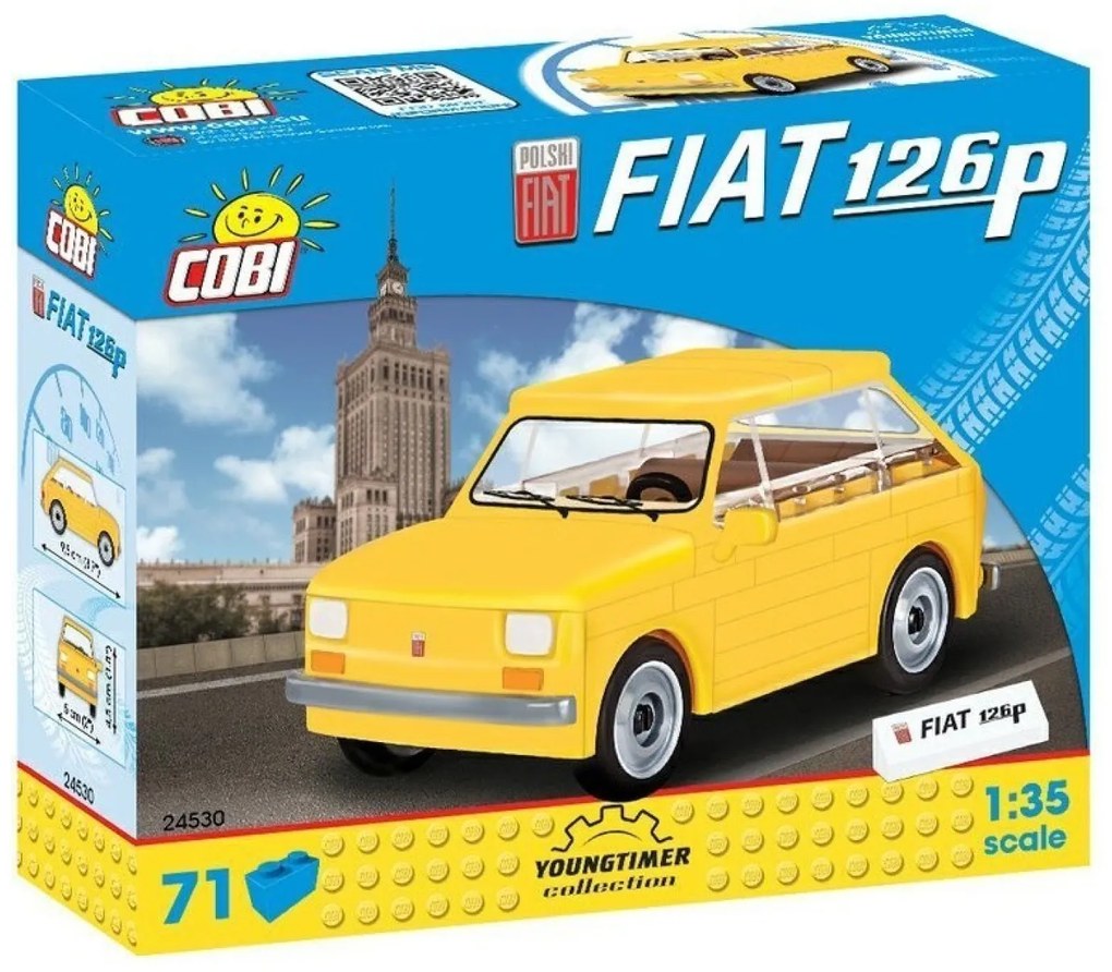 Cobi 24530 fiat 126p "maluch", 1:35, 71 k