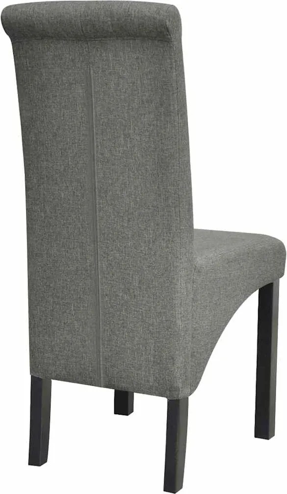 Jídelní židle 2 ks světle šedé textil 242222
