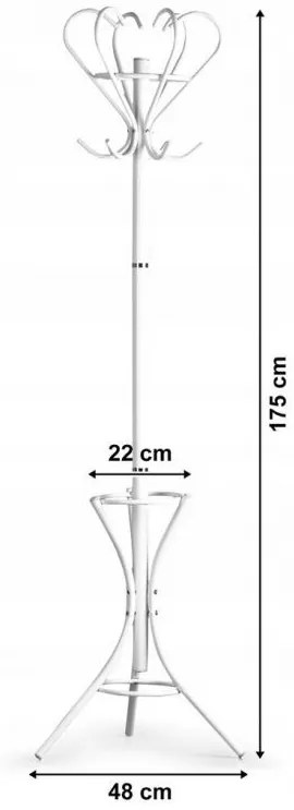 ModernHOME Věšák na oděvy HOME,  GH-603 WHITE