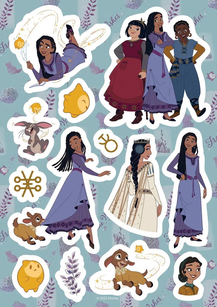 JIRI MODELS Omalovánky A4 se samolepkami Disney Přání 9
