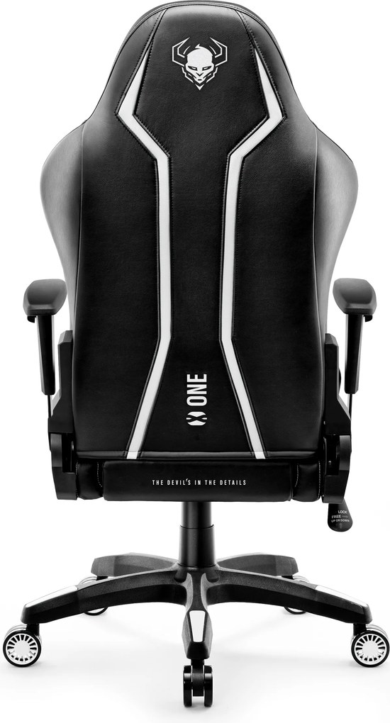 Herní křeslo z eko kůže Normal Size, černý-bílý: Diablo X-One 2.0