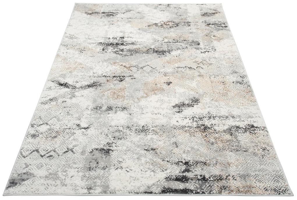 Moderní kusový koberec PORTLAND G500A bílý béžový Rozměr: 240x330 cm