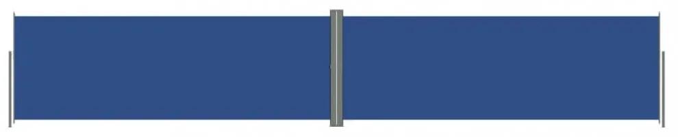 Zatahovací boční markýza 180x1200 cm Dekorhome Modrá