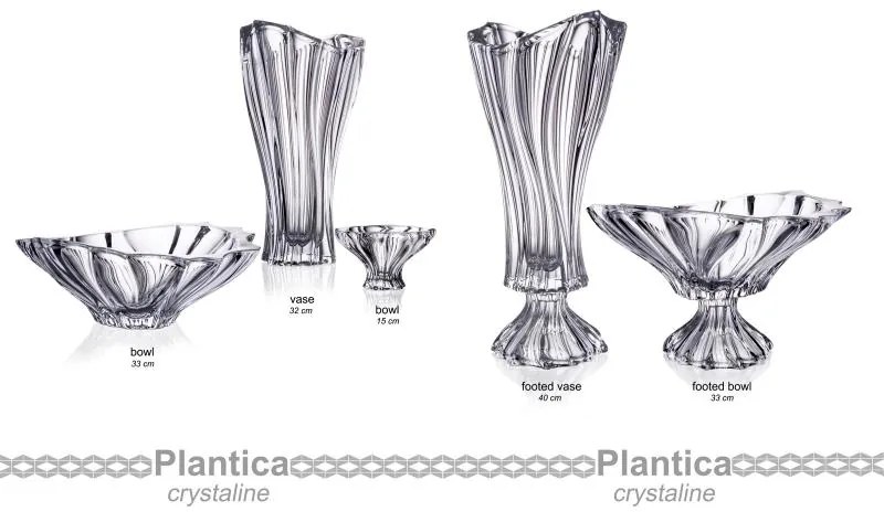 BOHEMIA PLANTICA VÁZA 320 MM