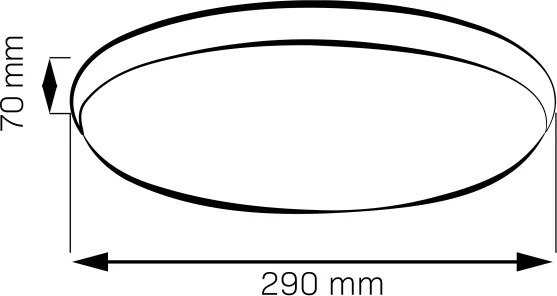 LED Stropní svítidlo LIBRA LED/15W/230V 4000K pr. 29 cm lesklý chrom