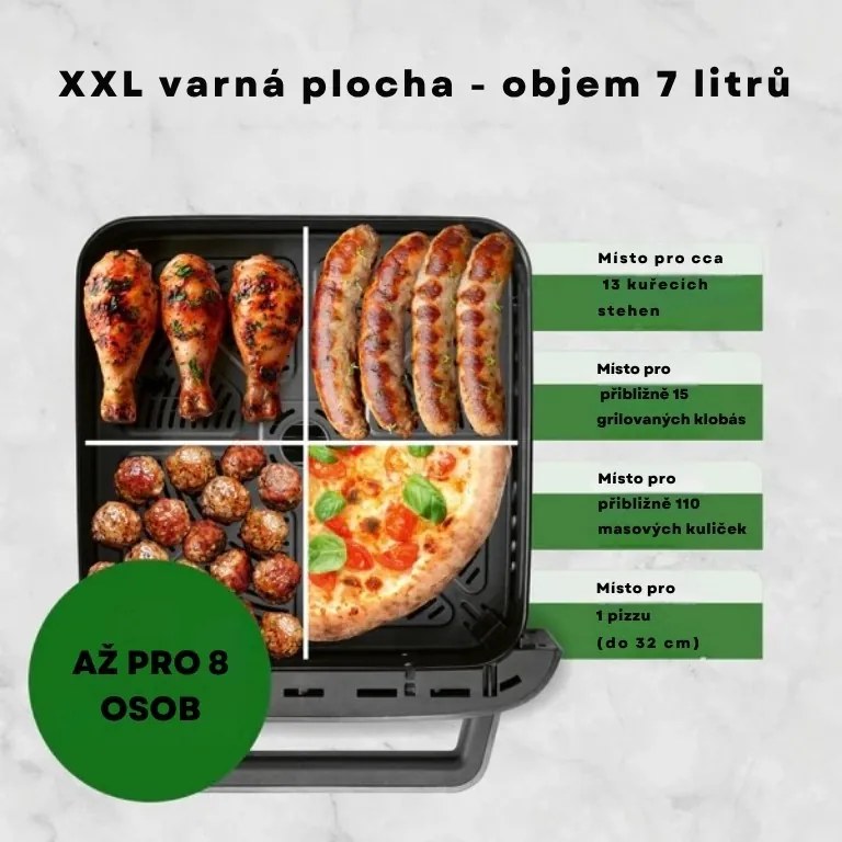 GourmetMaxx Horkovzdušná fritéza XXL 16428