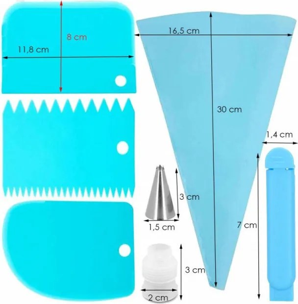 Cukrářská sada náčiní, 7-dílná, SPRINGOS DOLCE