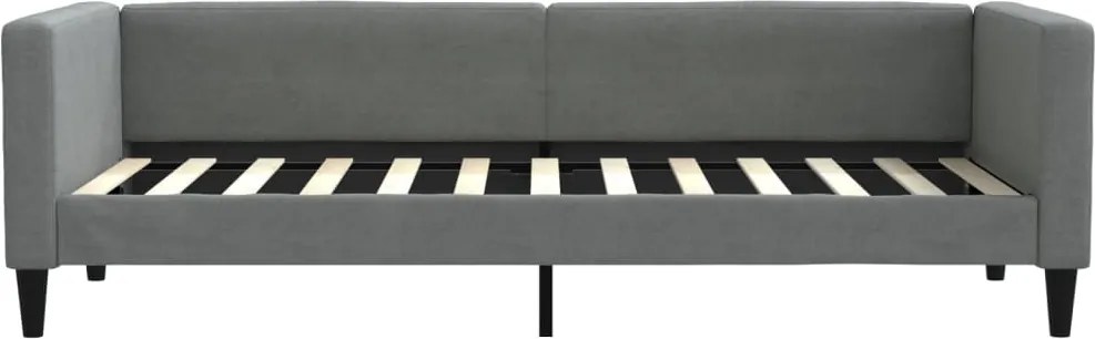 Válenda s přistýlkou tmavě šedá 80 x 200 cm textil 3196574