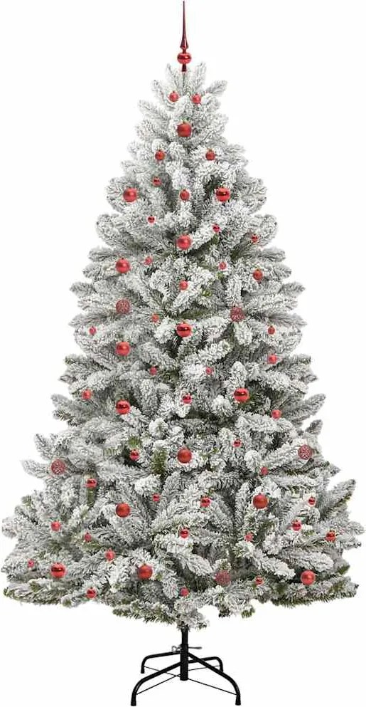 Umělý vánoční stromeček 240 cm 300 LED Teplá bílá PVC a ocel 3395766
