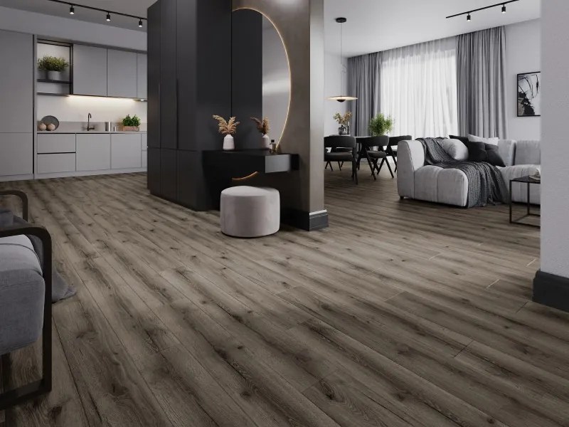 Mexen Sierra Vista vzorek vinylových panelů SPC 6,5 mm, podklad IXPE 1,5 mm, 4 V-drážka, Dub - F1004-S