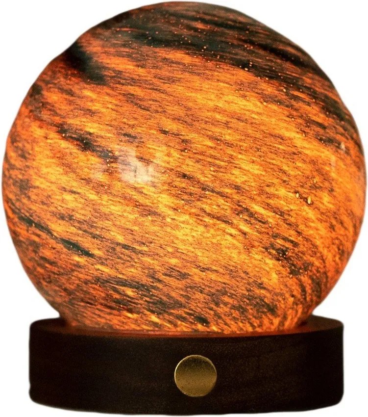 Tmavě hnědá/v tmavě přírodní barvě světelná dekorace na USB ø 8 cm Stellar Ocean – Gingko Biano.cz