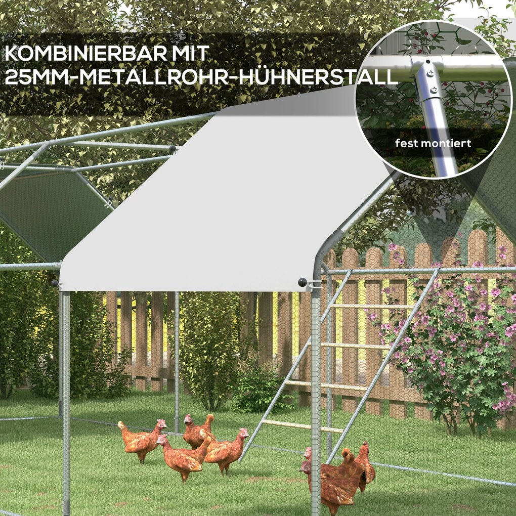 PawHut dřevěný žebřík pro kuřata, hřiště pro kuřata Prolézačka pro 4-6 kuřat 140 x 86 x 2,5 cm přírodní dřevo