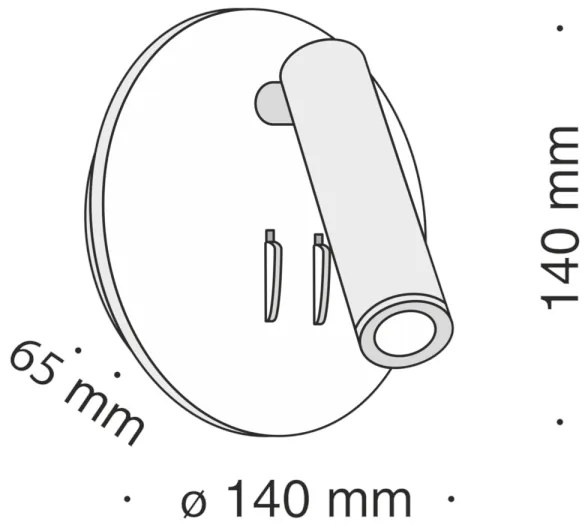 Maytoni C176-WL-01-6W-B - LED Nástěnné bodové svítidlo IOS LED/9W/230V černá