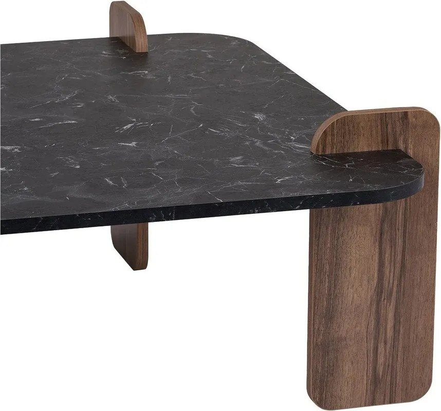 Černý konferenční stolek 90x90 cm Marais – Nordure
