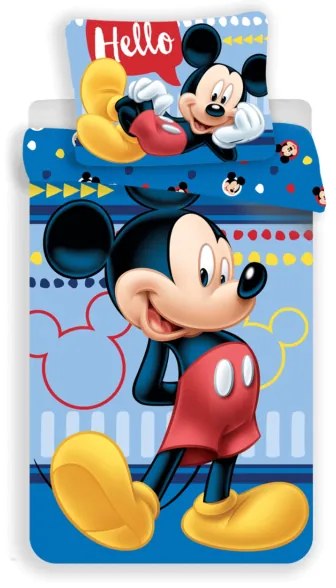 Jerry Fabrics Povlečení Mickey 004 Hello 140x200, 70x90 cm