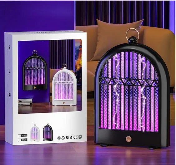 Verk Group Elektrická led insekticidní lampa uv pro komáry mouchy přívěsek 2 usb režimy