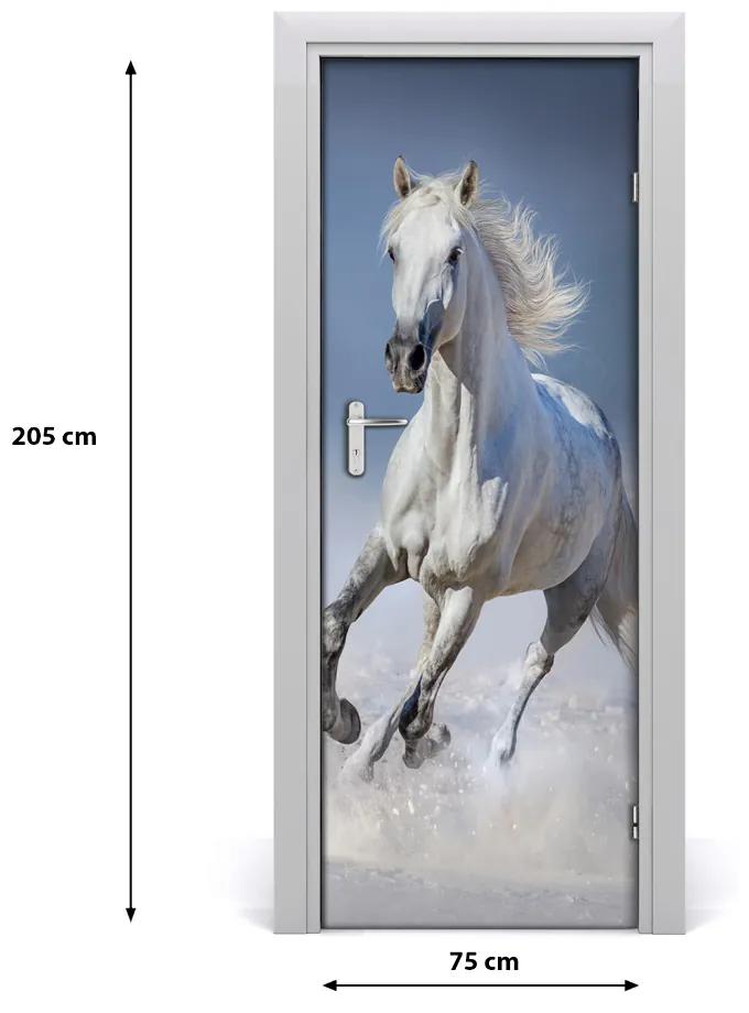 Samolepící fototapeta na dveře Kůň ve cvalu 75x205 cm