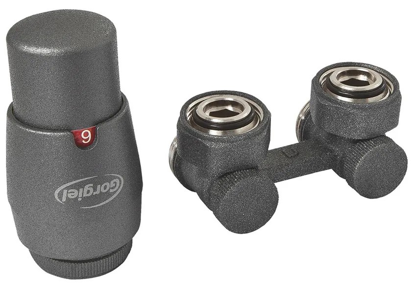 BPS-koupelny Termostatický ventil Valve SET 50 mm Barva: Tmavý grafit mat