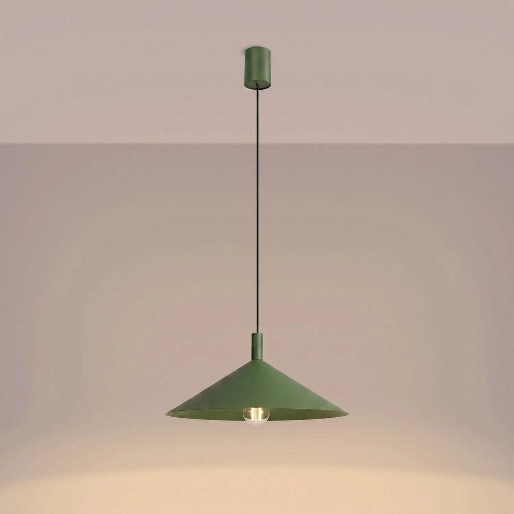 Sollux Lighting Závěsné svítidlo NOX 40 olivově zelené