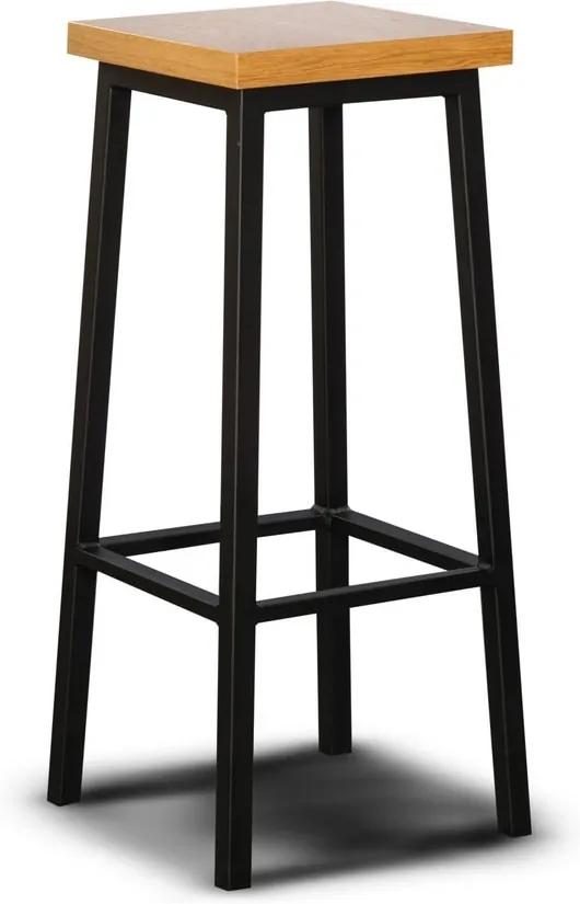 Barová židle LOFT L3 dřevo/kov