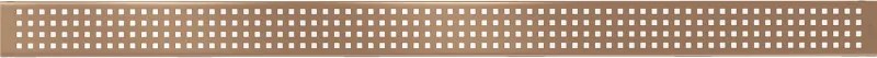 Mexen Flat, lineární podlahový žlab 90 cm, měděná matná, 1C25090