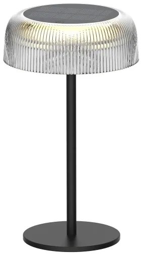 Zuma Line DT33111-LED Stm. solární nab. lampa BLUET LED/2,5W/2000 mAh IP44 černá