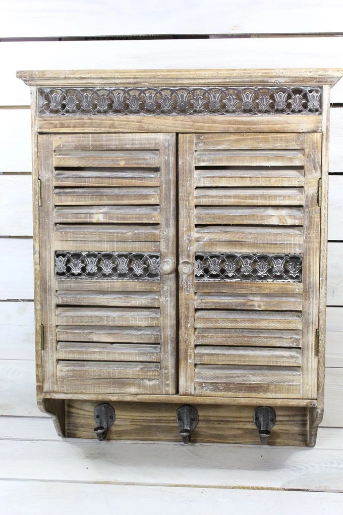 Dřevěná skříňka - hnědá (42,5x55x15,5 cm)