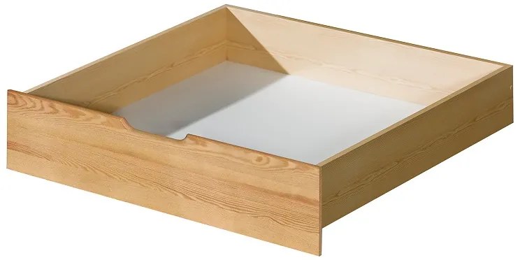 Jednolůžková postel Danita - masiv Zvolte možnost matrace: Bez matrace, Barevné provedení: Bílá.