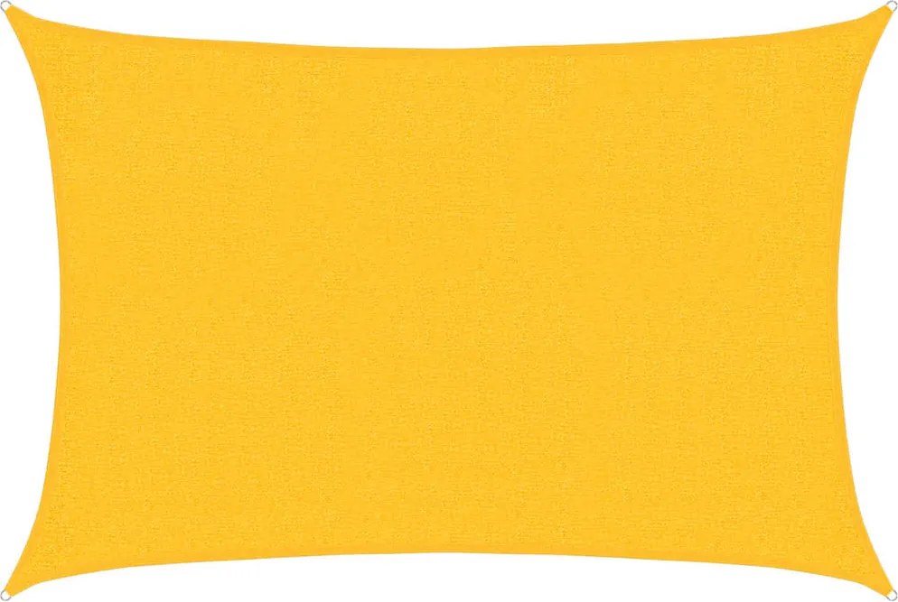 Plachta proti slunci 160 g/m² obdélník žlutá 2 x 2,5 m HDPE 311556