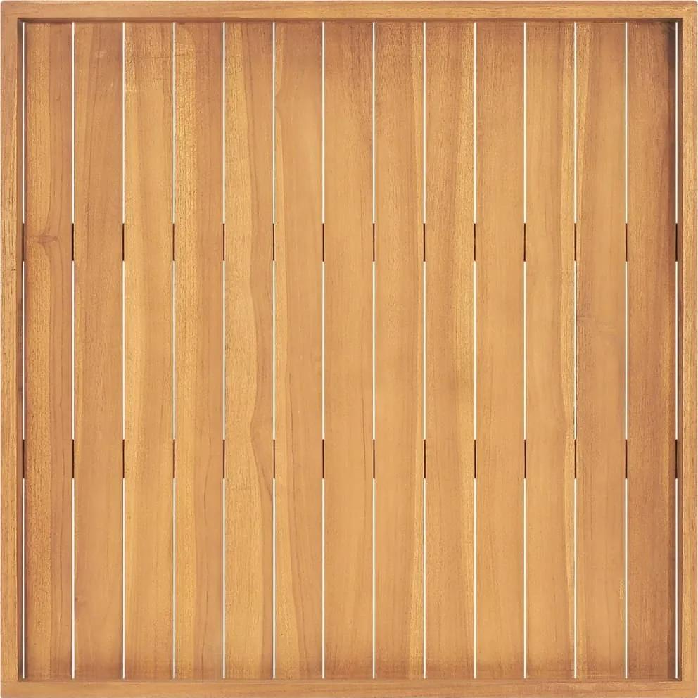 vidaXL Servírovací podnos 70 x 70 cm masivní teakové dřevo [315459]