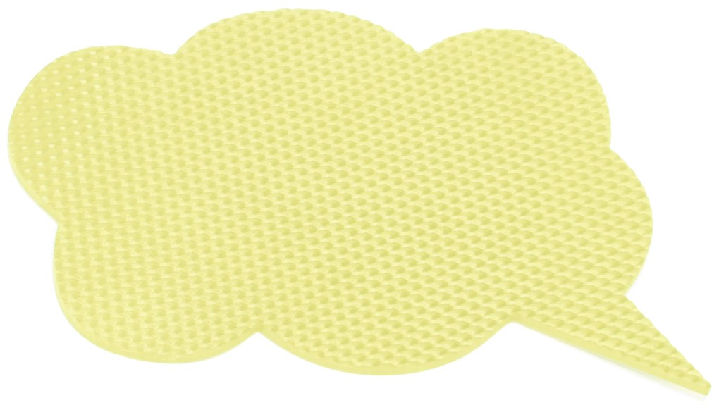 Vylen Nástěnka samolepicí - bublina malá Žlutá, Tvar bubliny: Dream (mráček) 348x319mm