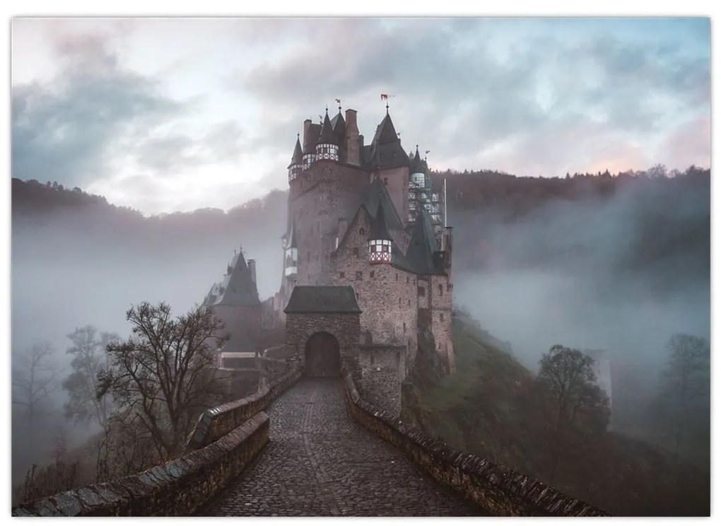 Skleněný obraz - Eltz Castle, Německo (70x50 cm)