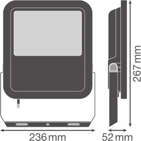 LED reflektor LEDVANCE FLOODLIGHT černý 69W/53W 10000lm/8000lm 4000K neutrální bílá IP66