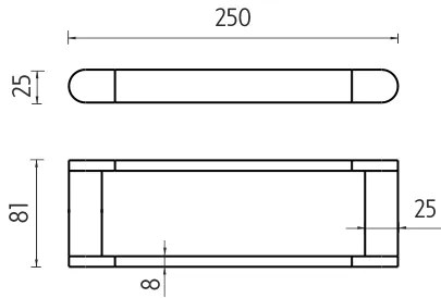 Nimco Držák na ručníky, 25 cm. NAVA - NA 28060