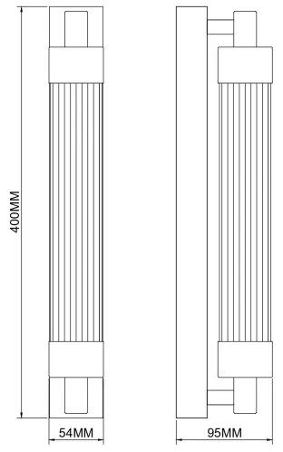 Zuma Line 003064-034732 - LED Nástěnná lampa KALIA LED/8W/230V černá