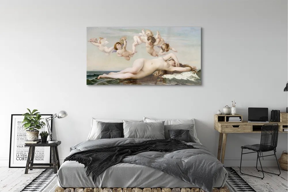 akrylový obraz Zrození Venuše 140x70 cm