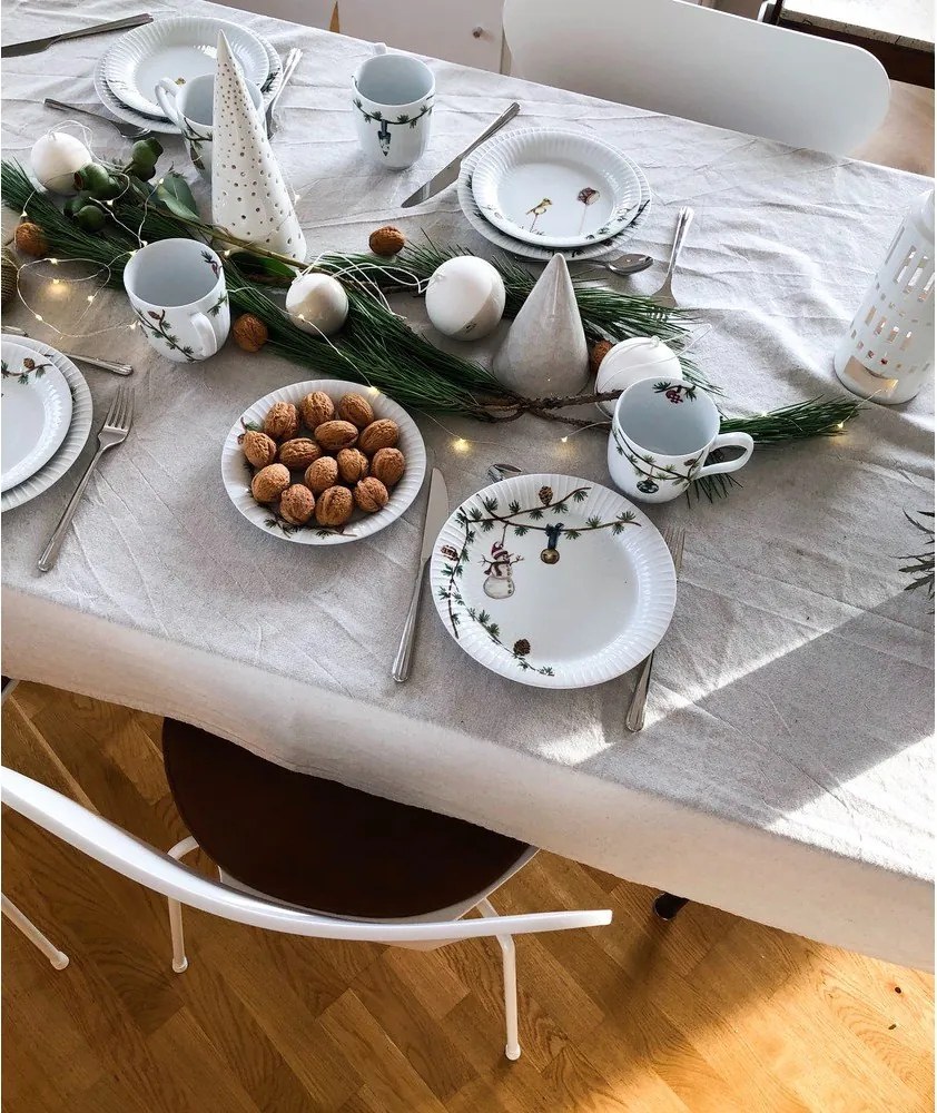 Bílý porcelánový talíř s vánočním motivem ø 22 cm Hammershøi Christmas – Kähler Design