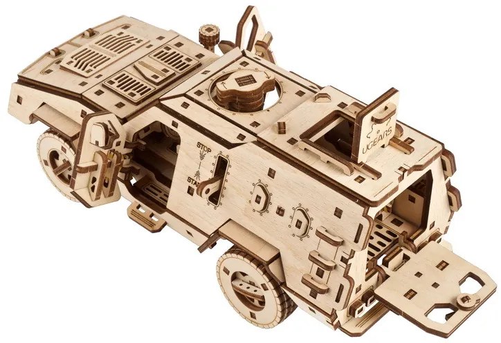 Ugears 3D dřevěné mechanické puzzle Dozor-B Combat Vehicle