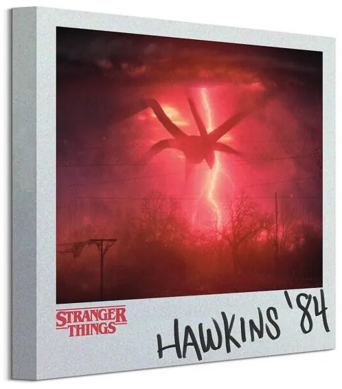 Obraz na plátně Stranger Things Hawkins 30x30cm WDC91593