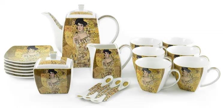 HOME ELEMENTS Luxusní souprava na čaj, 21 ks,  Klimt Adele